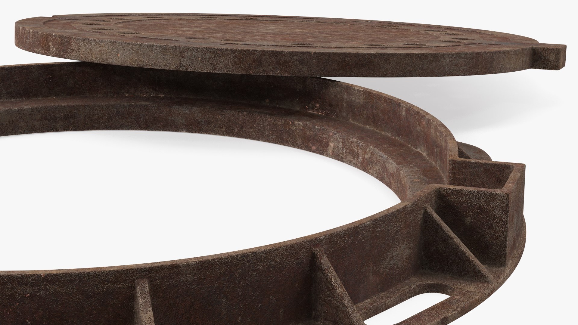 Rusty Manhole Cover 3D model - TurboSquid 1958487