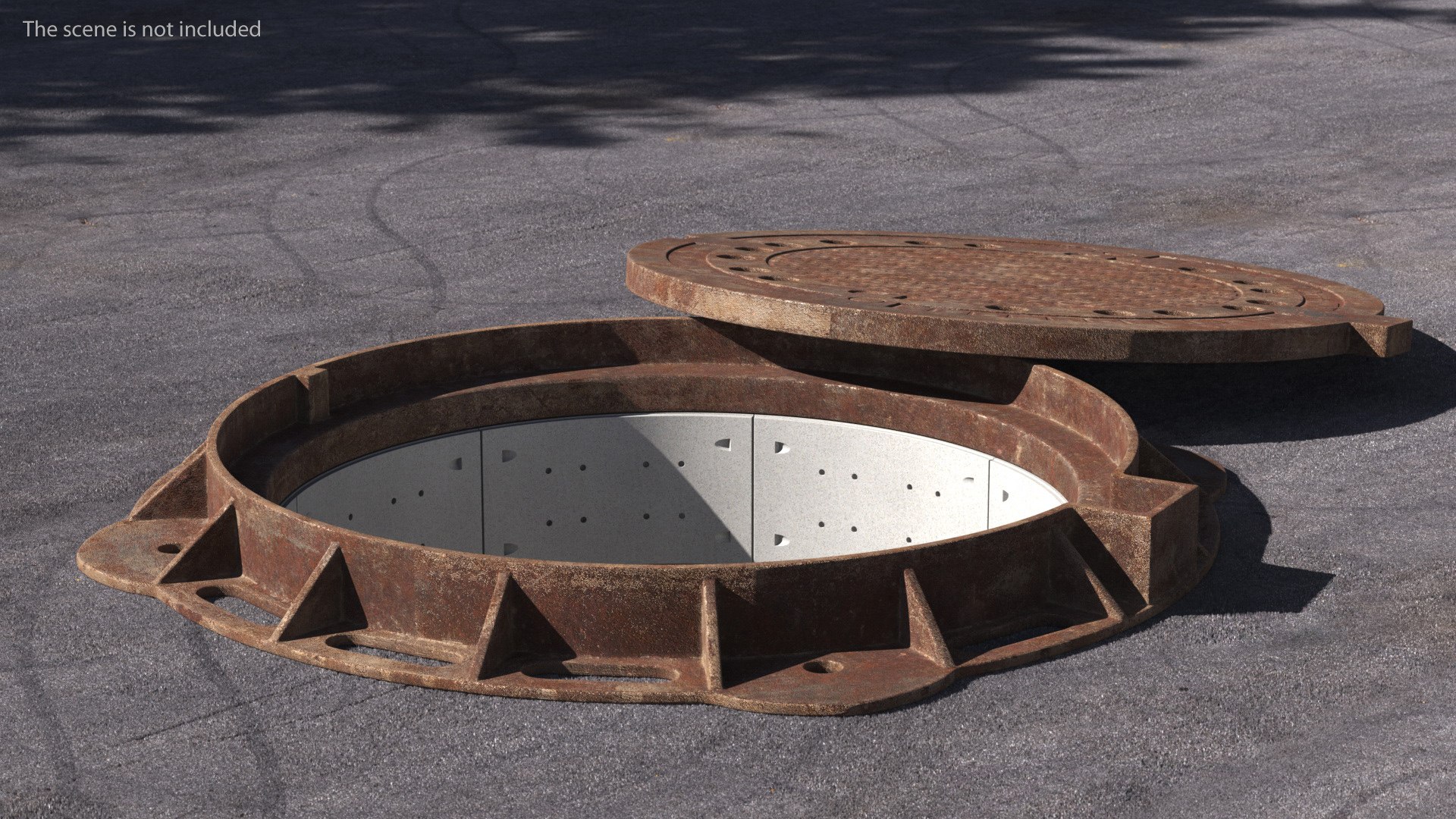 Rusty Manhole Cover 3D model - TurboSquid 1958487