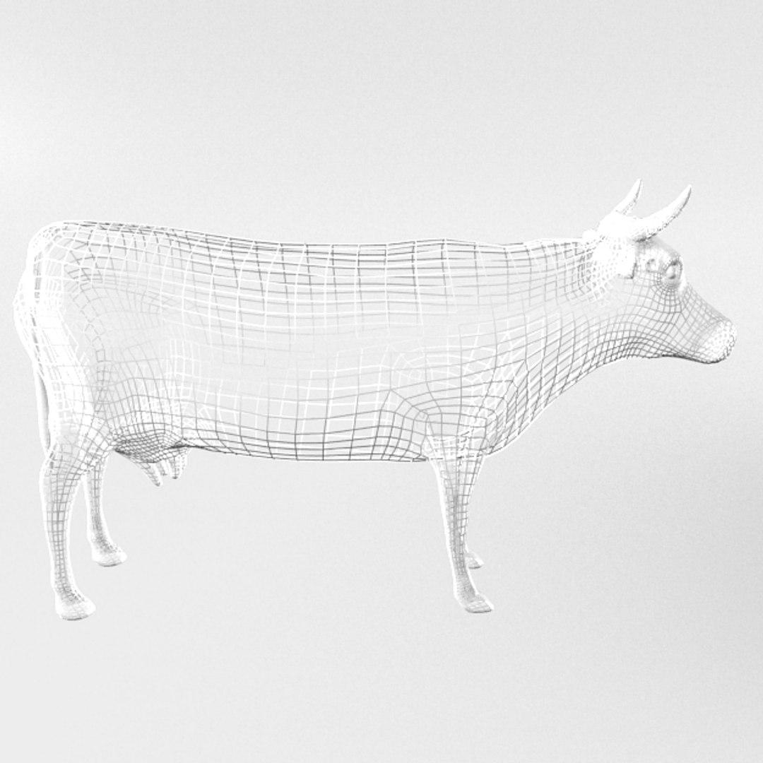 3D Cow - TurboSquid 1322160