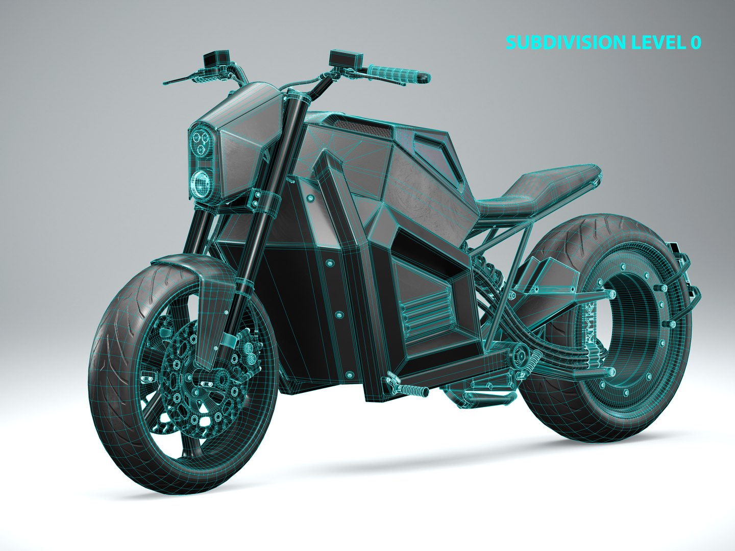 3D RMK E2 Electric Motorcycle Orange Model - TurboSquid 2212639