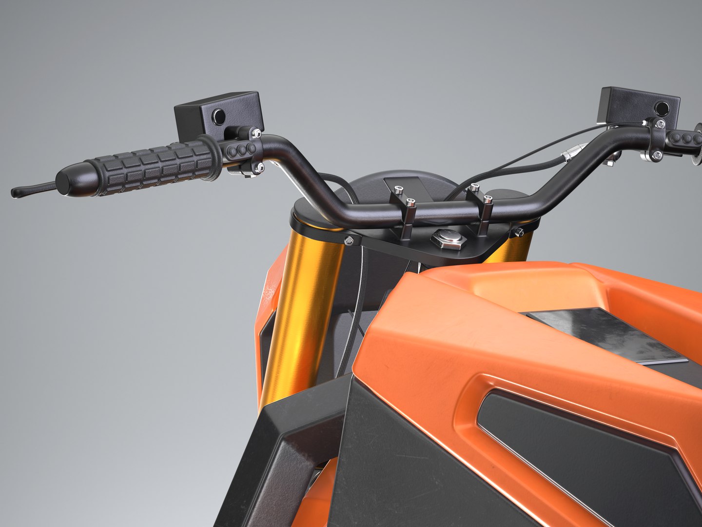 3D RMK E2 Electric Motorcycle Orange Model - TurboSquid 2212639