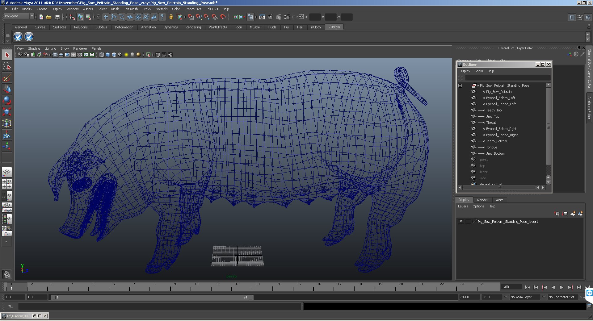 Pig Sow 3D Model - TurboSquid 1355639