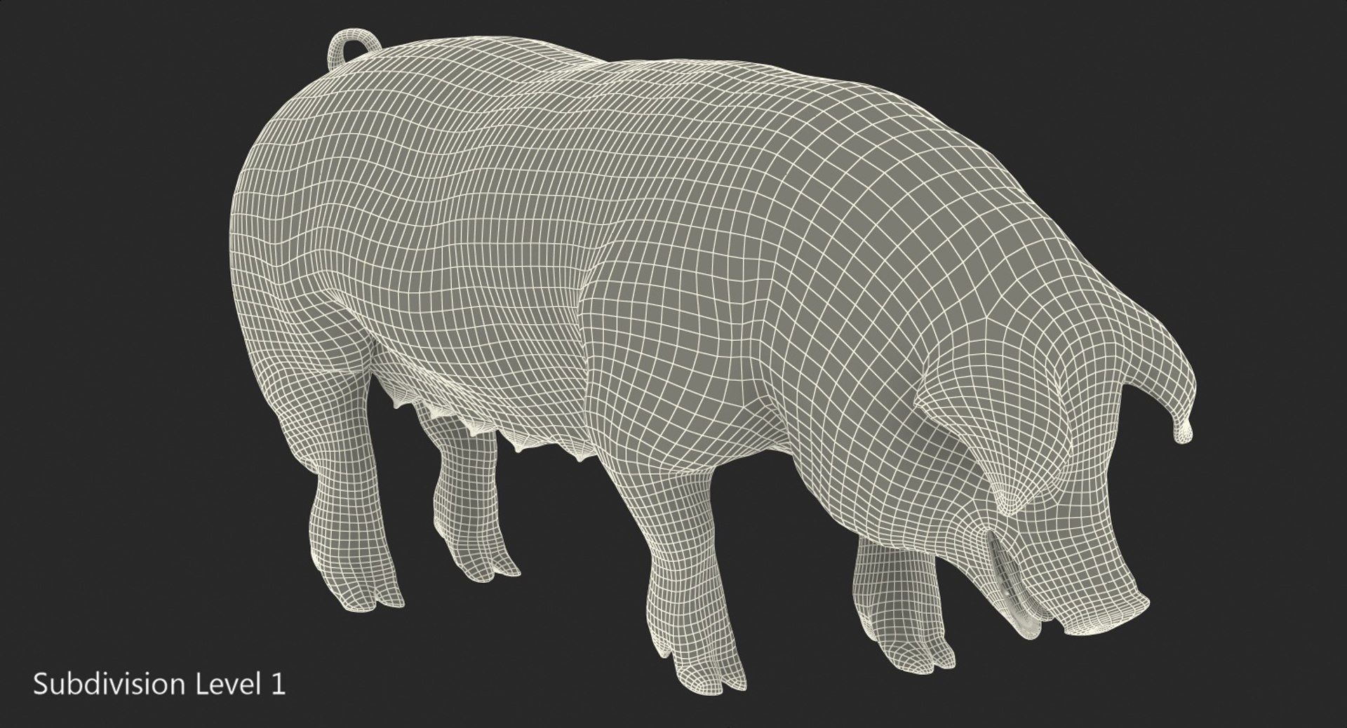 Pig Sow 3D Model - TurboSquid 1355639