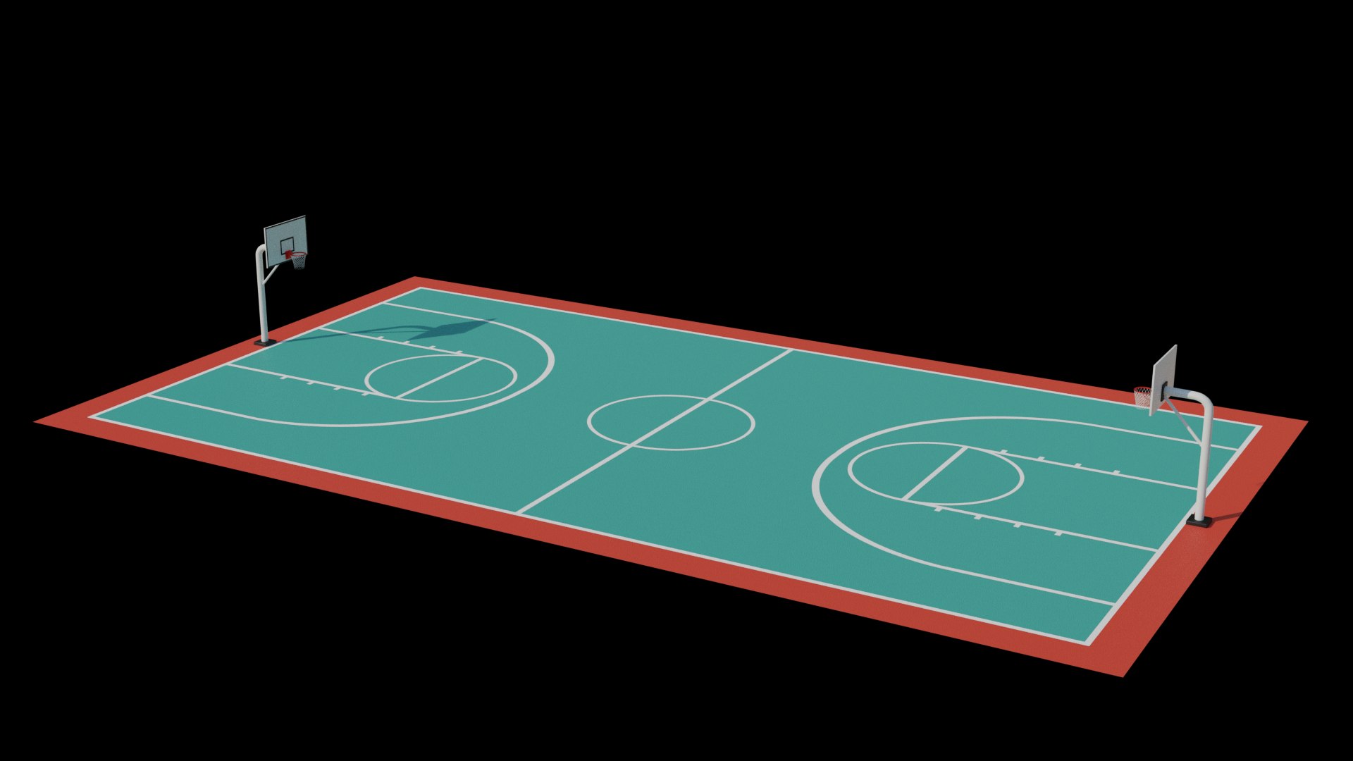 3D Basketball Court V2 - TurboSquid 1865434