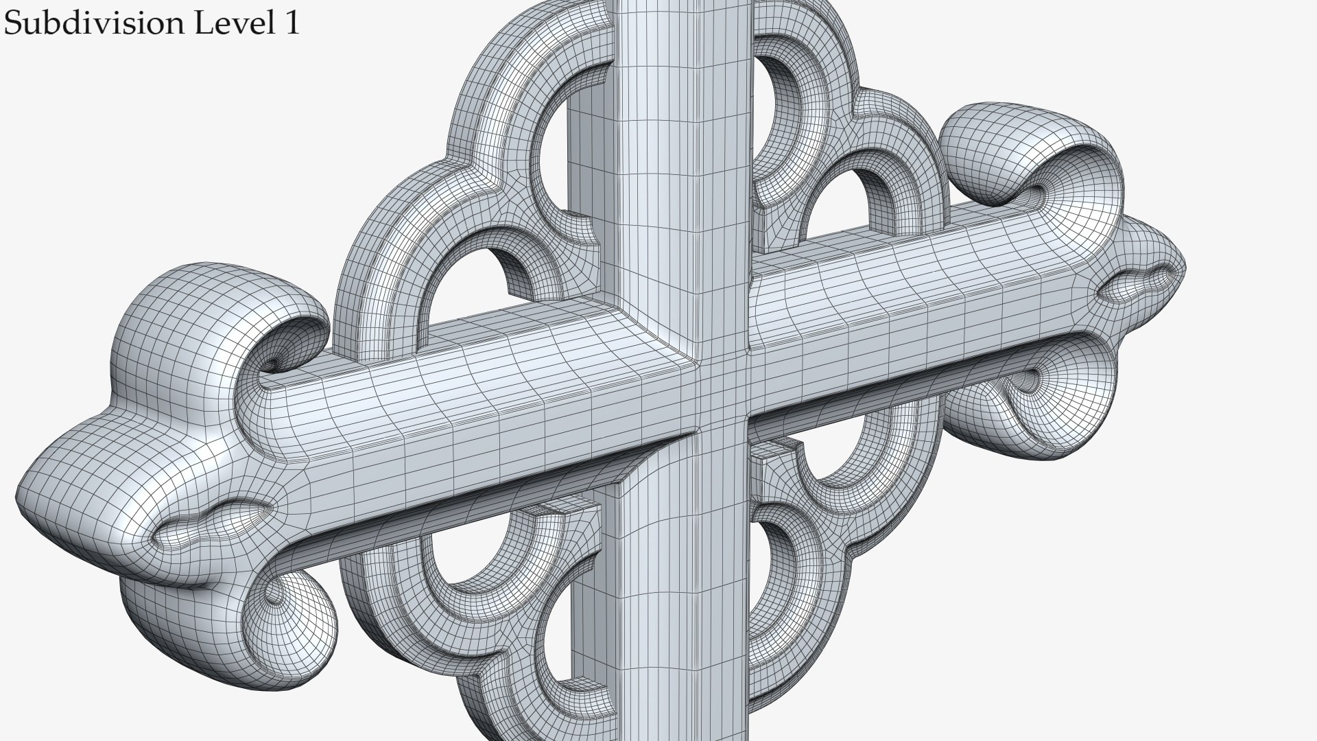 Gold Christian Cross 3D - TurboSquid 1906013