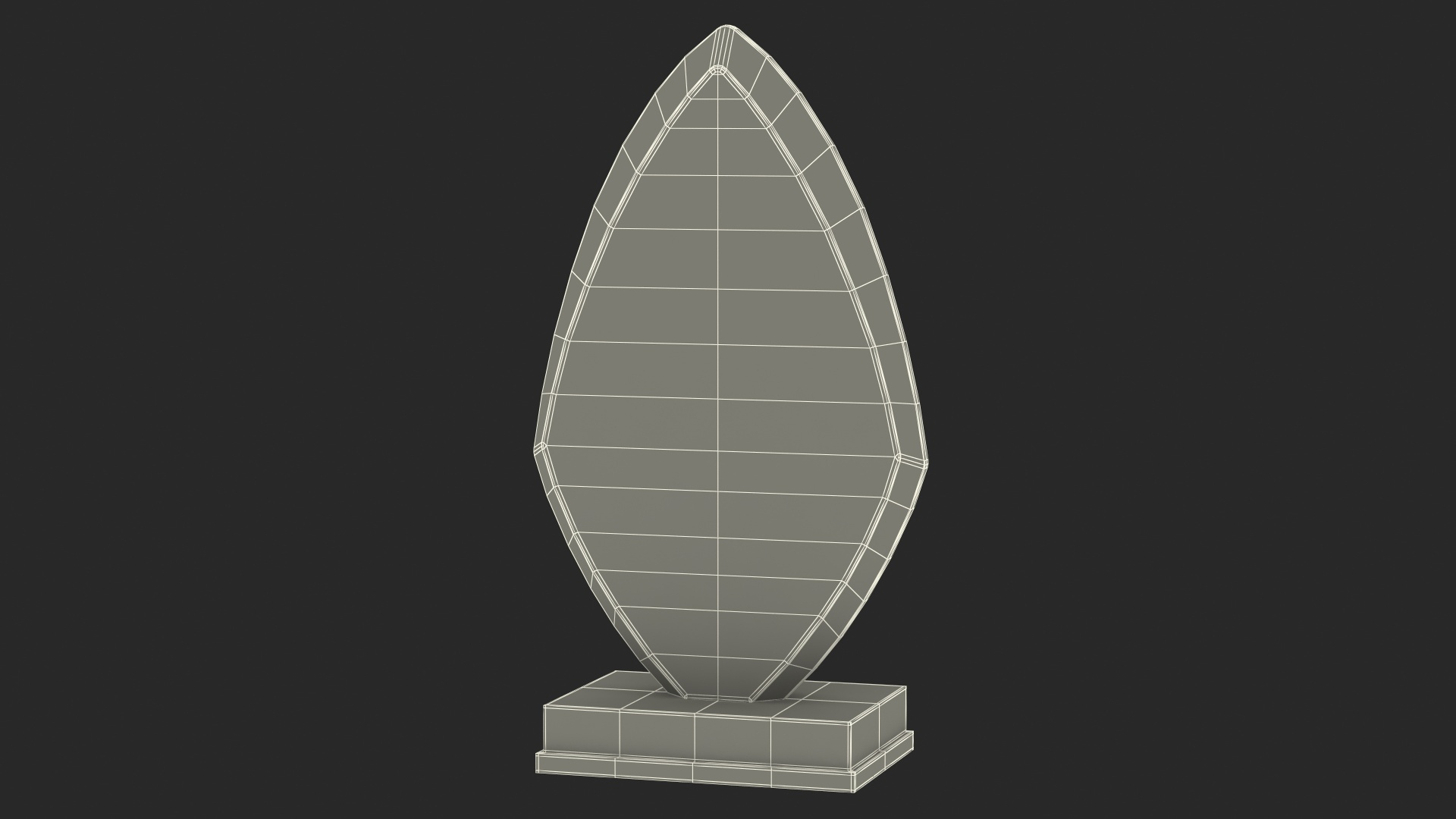 3D Flame Glass Award Trophy - TurboSquid 1509510
