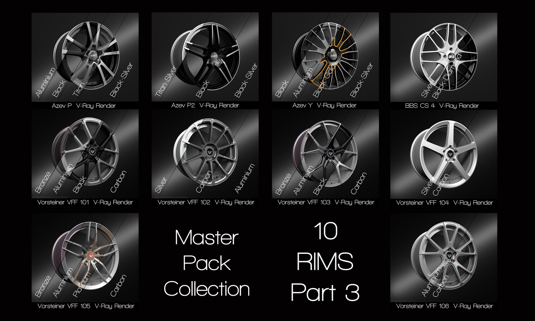 Rim Pack 3D Model - TurboSquid 1383662