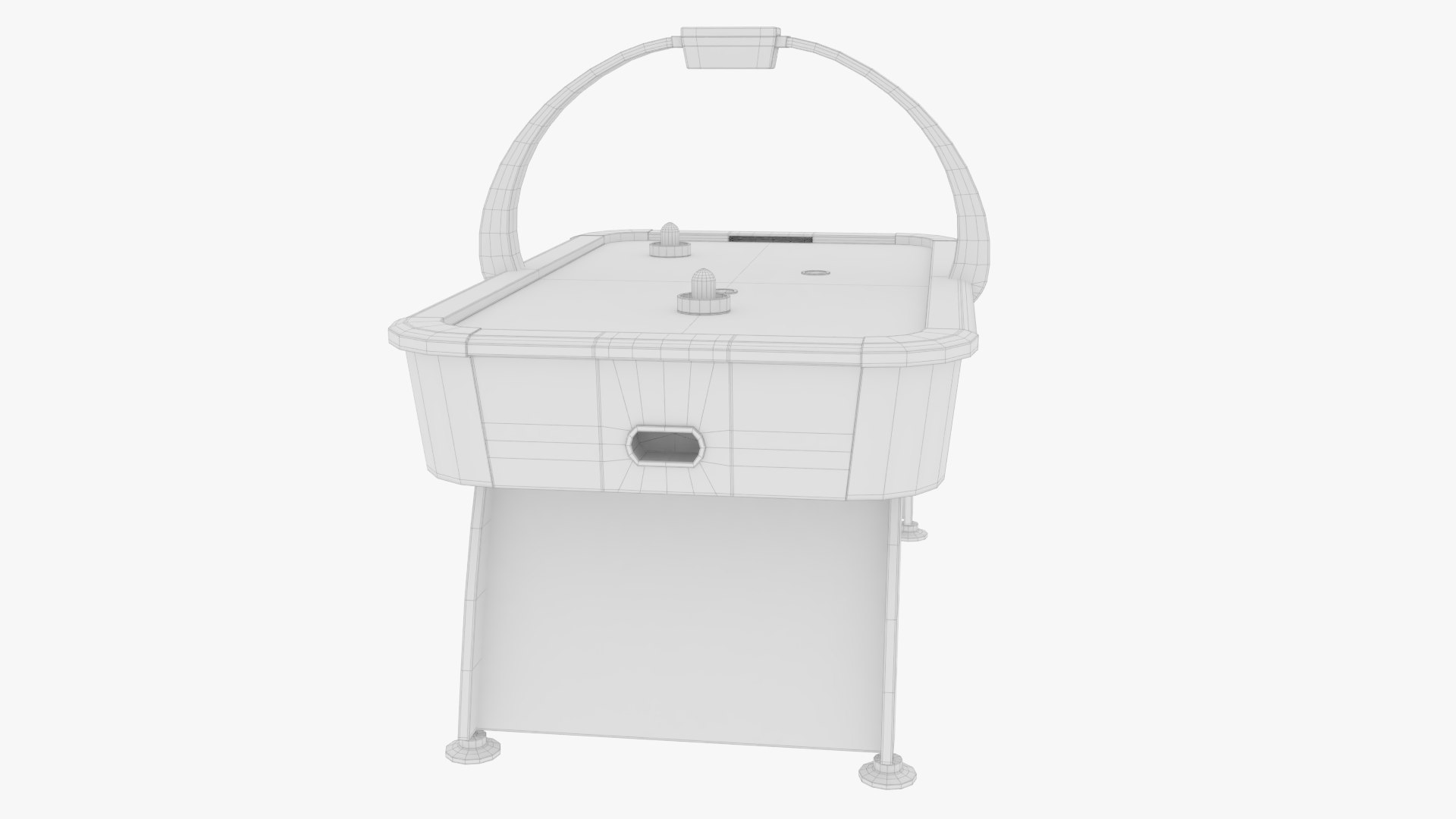 Modern Air Hockey Table 3D Model - TurboSquid 2193223