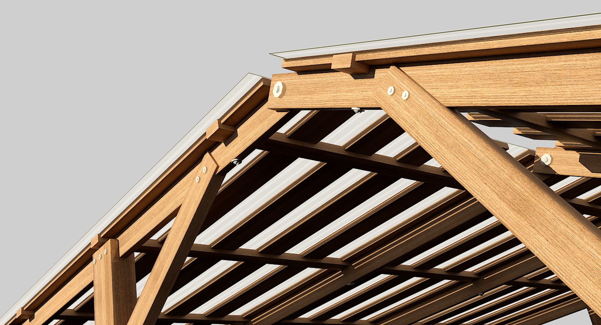 Wooden Canopy 3D Model - TurboSquid 1234924