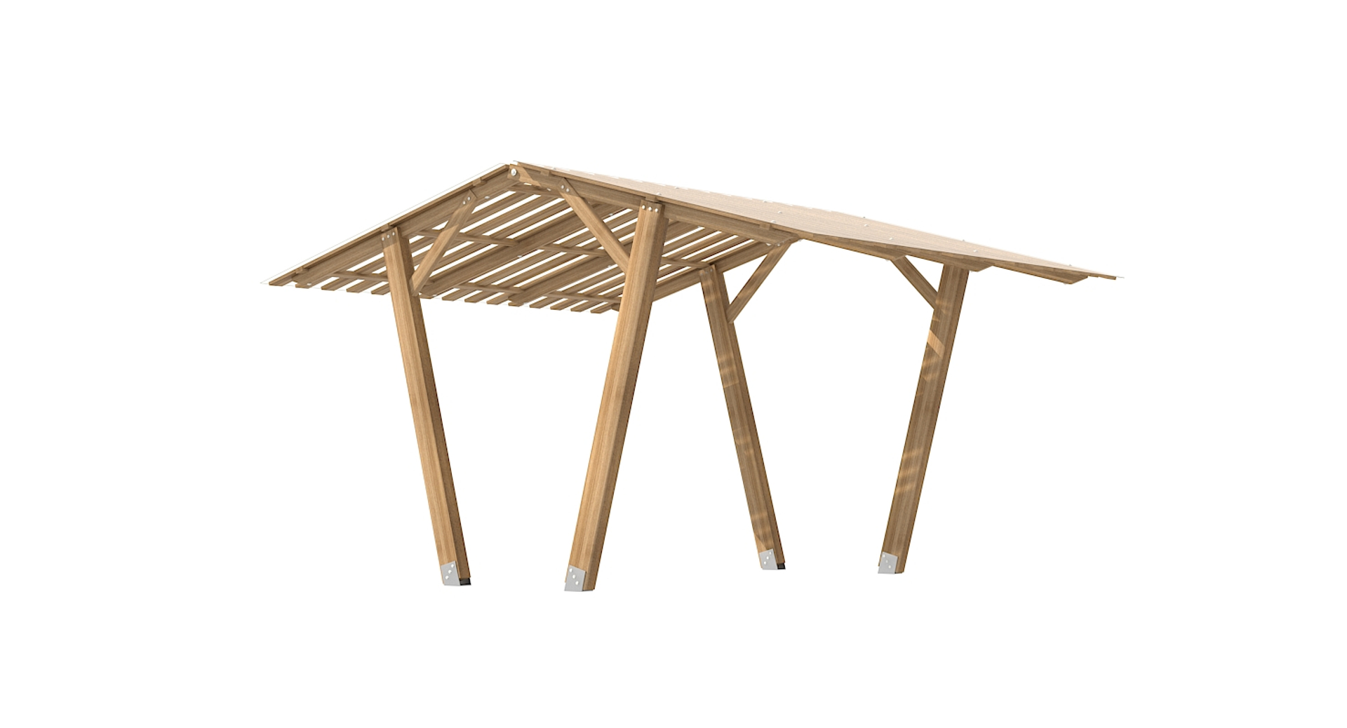 Wooden Canopy 3D Model - TurboSquid 1234924