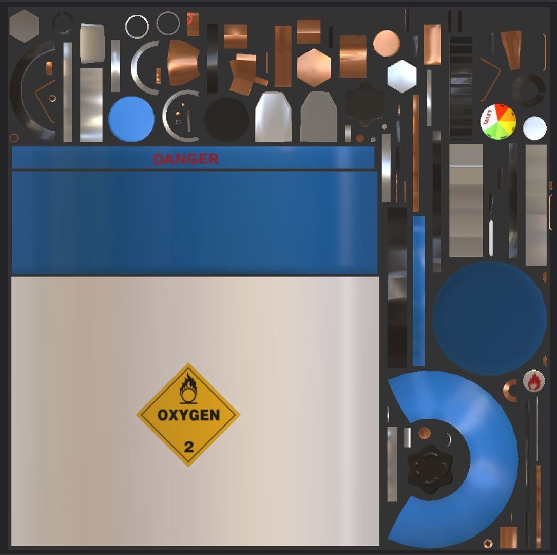 3D Model Oxygen Tank - TurboSquid 2051713