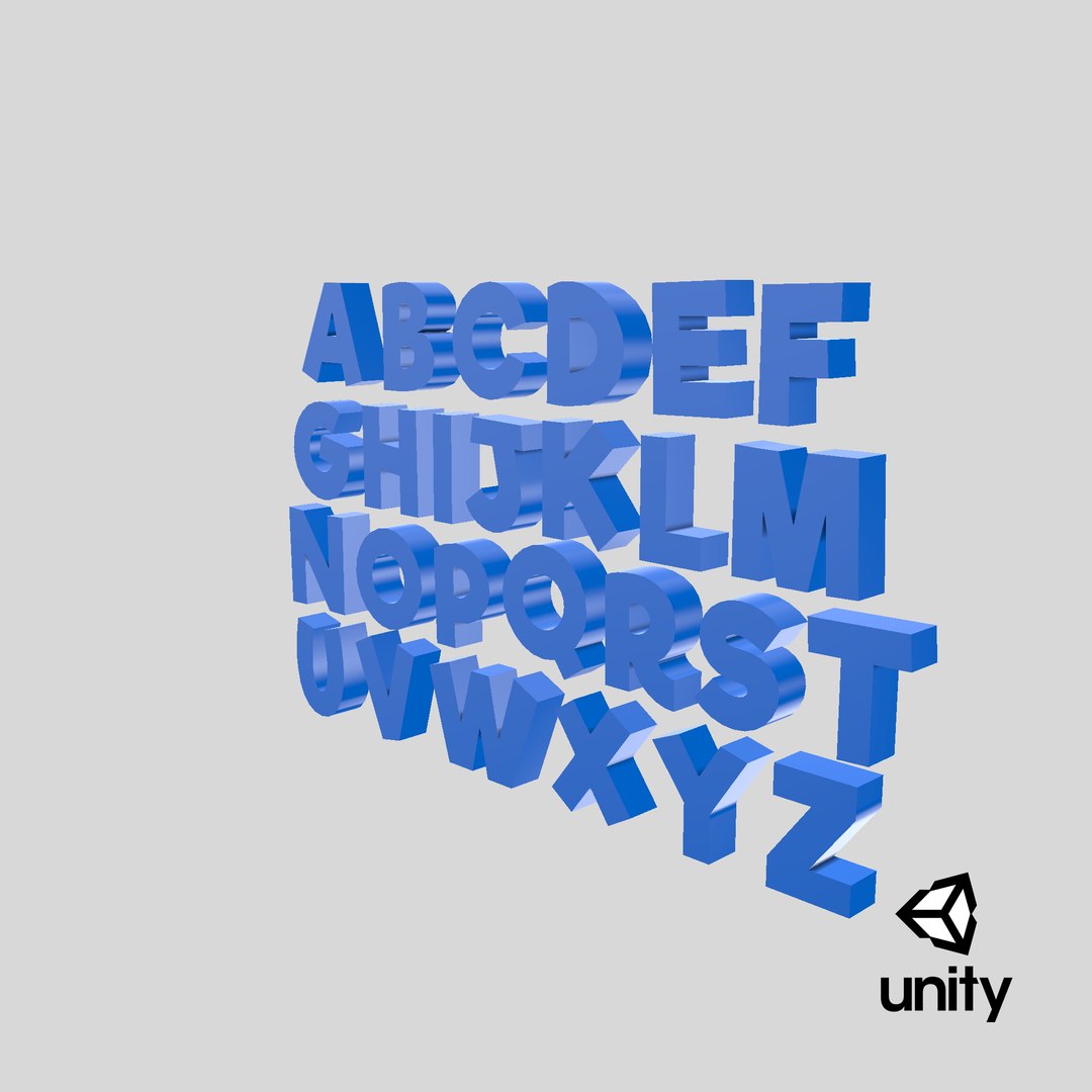 Alphabet toon 3D - TurboSquid 1248993