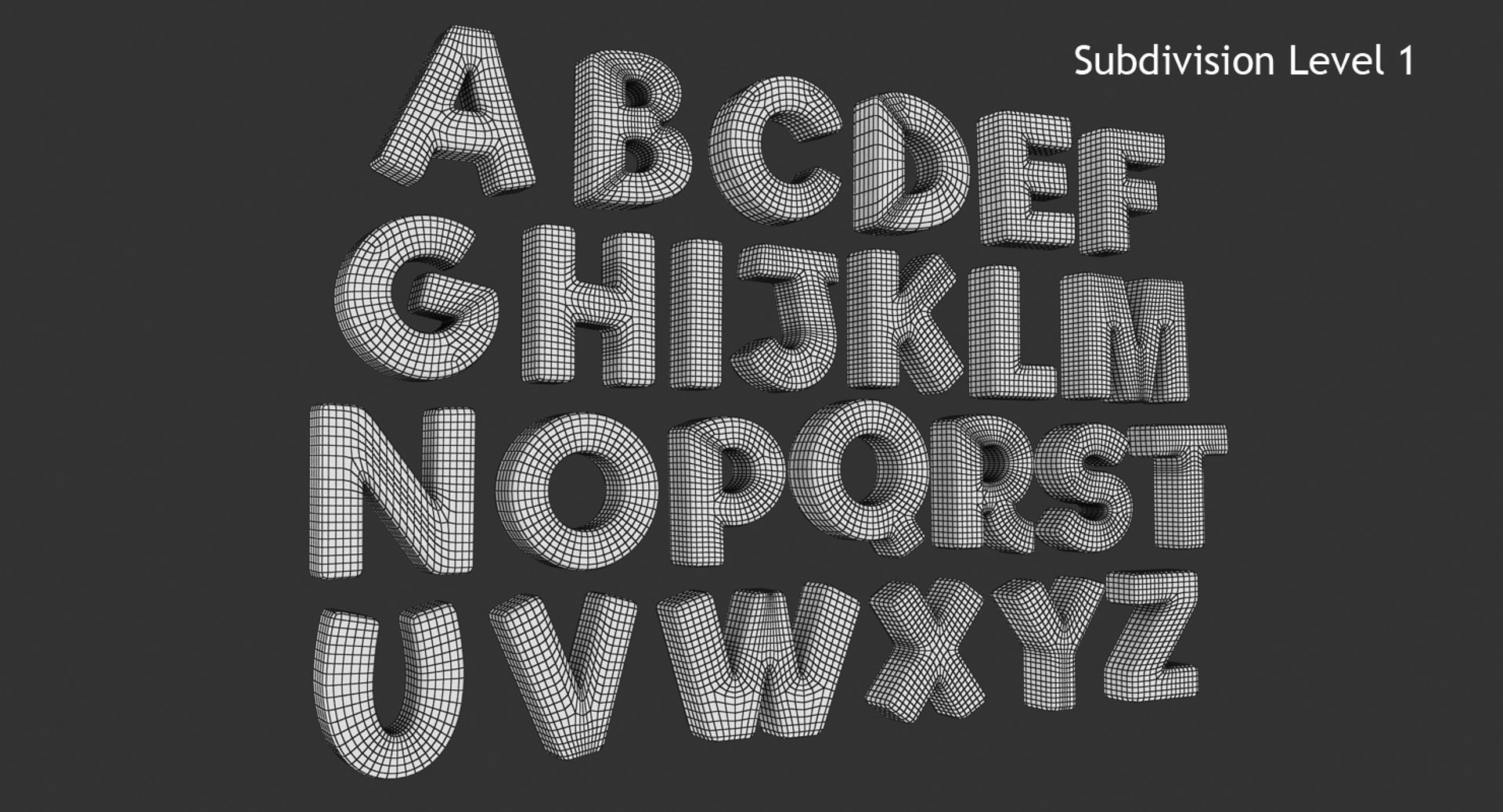 Alphabet Toon 3D - TurboSquid 1248993