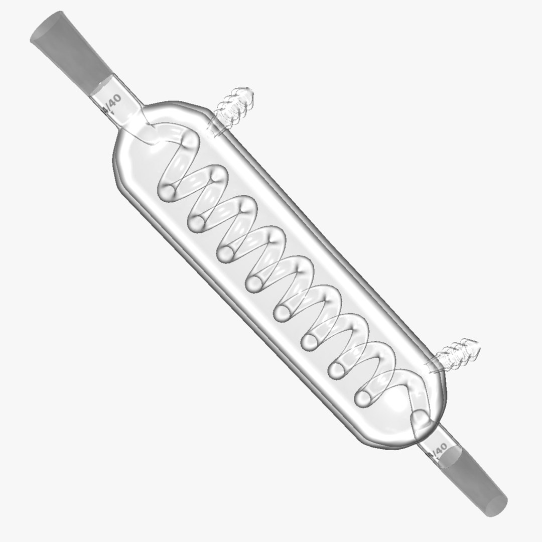3d Model Condensers Chemical Glassware