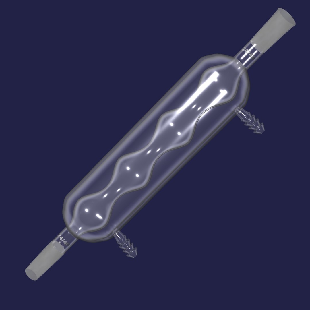 3d Model Condensers Chemical Glassware