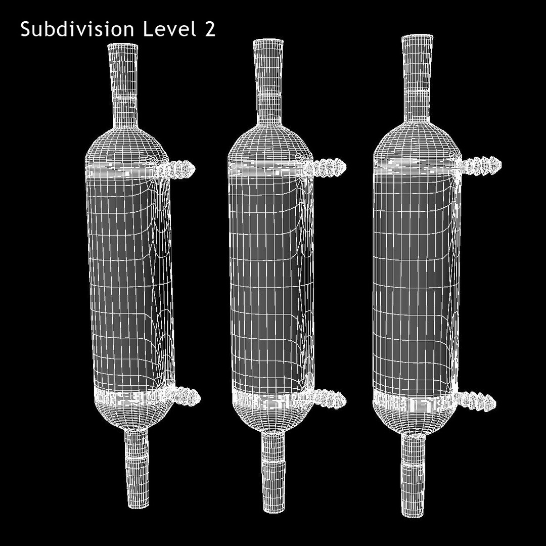 3d Model Condensers Chemical Glassware
