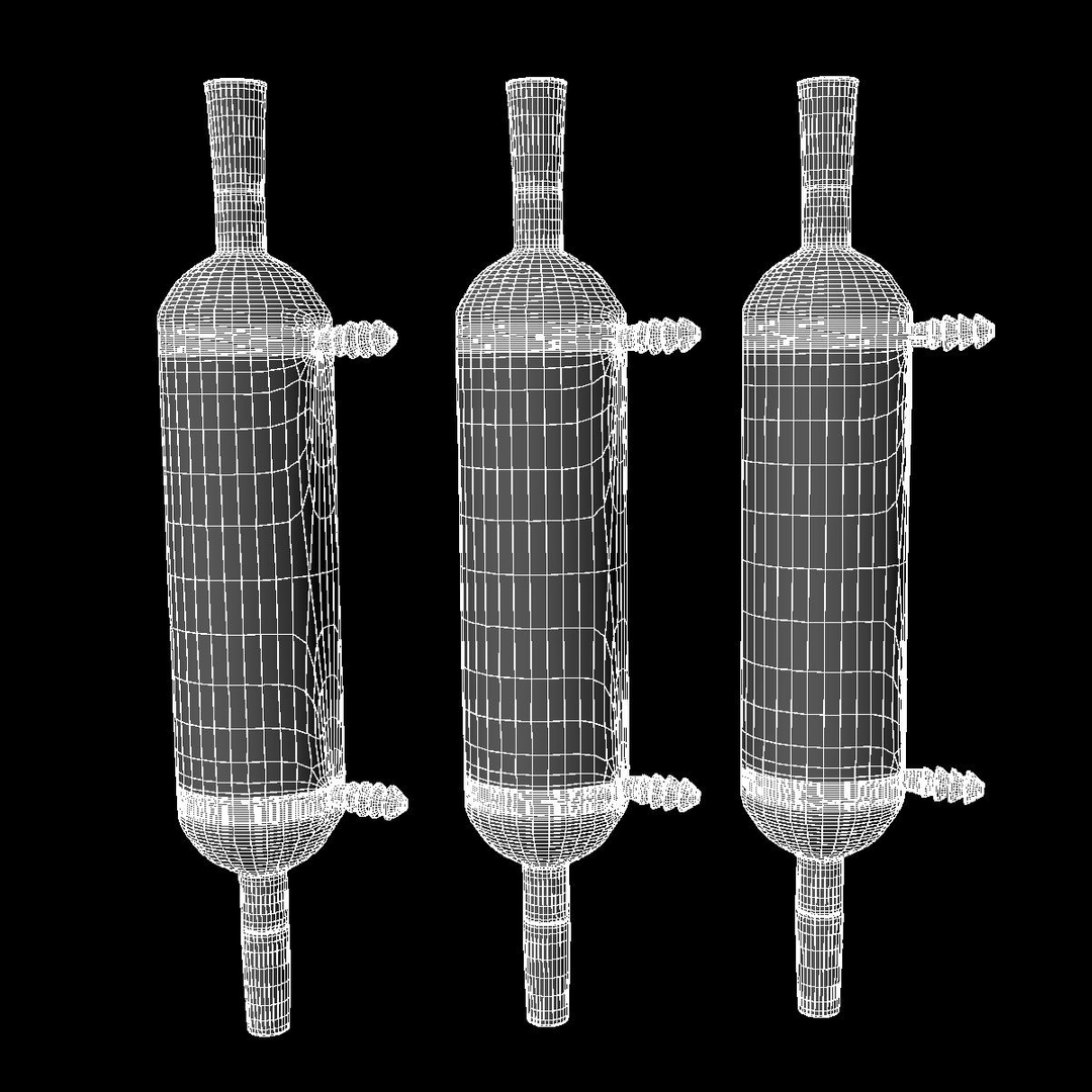 3d Model Condensers Chemical Glassware