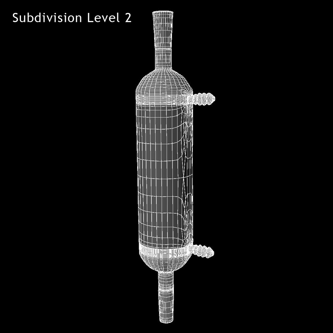 3d Model Condensers Chemical Glassware