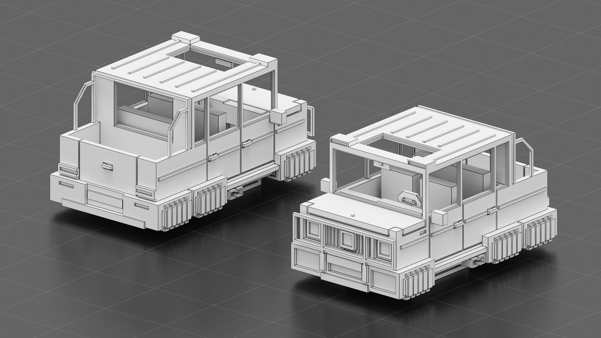 Voxel 3D Model 0005 Cute Flying Car Model - TurboSquid 1989404