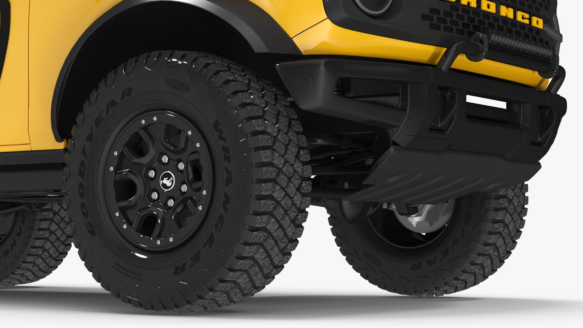 3D Ford Bronco 2021 Two Door 4X4 Simple Interior Model - TurboSquid 2109199