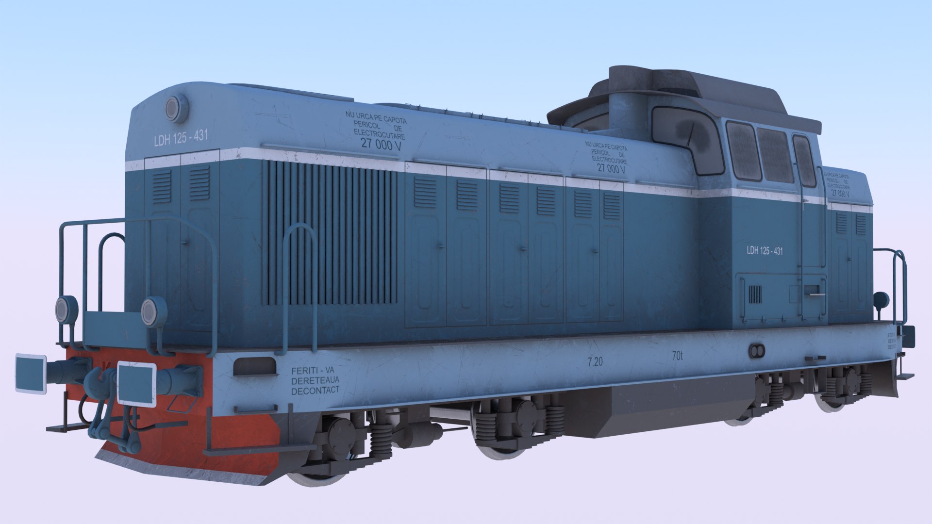 Locomotive Blue 3D Model - TurboSquid 2249852