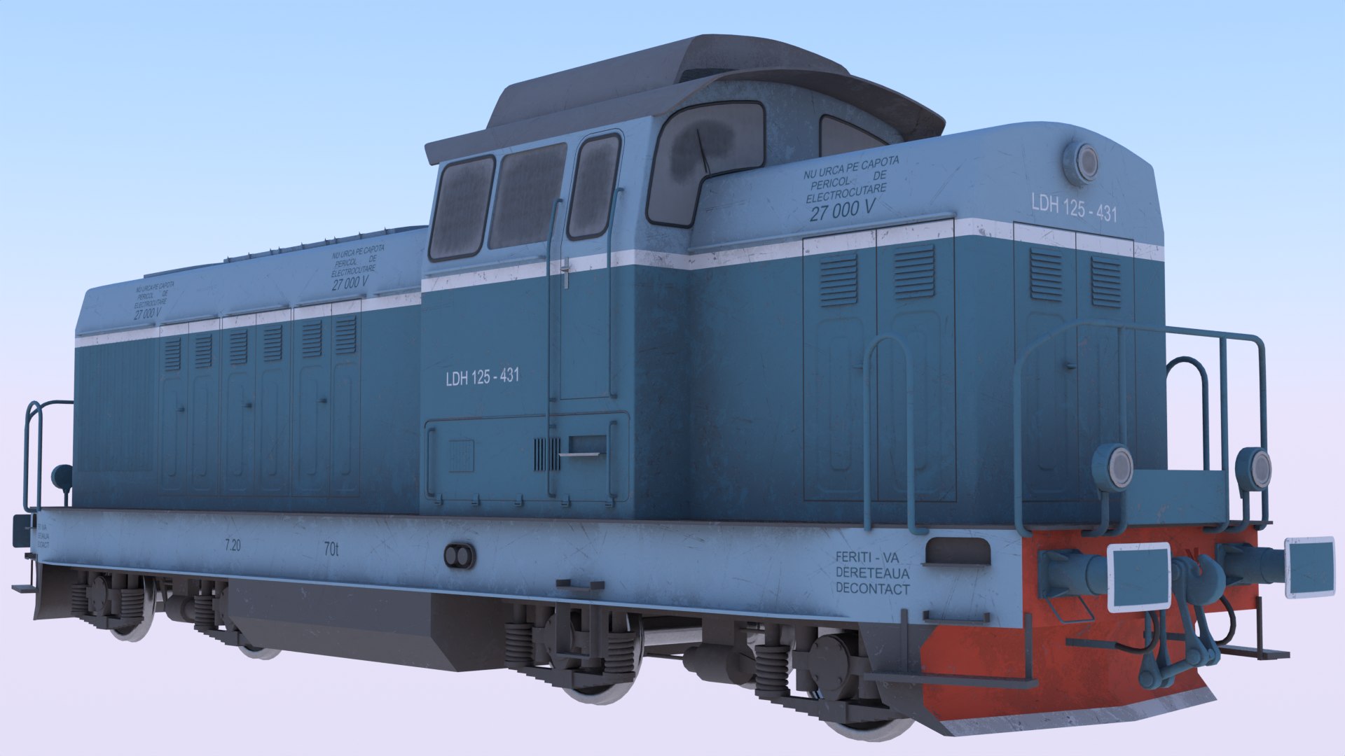 Locomotive Blue 3D Model - TurboSquid 2249852