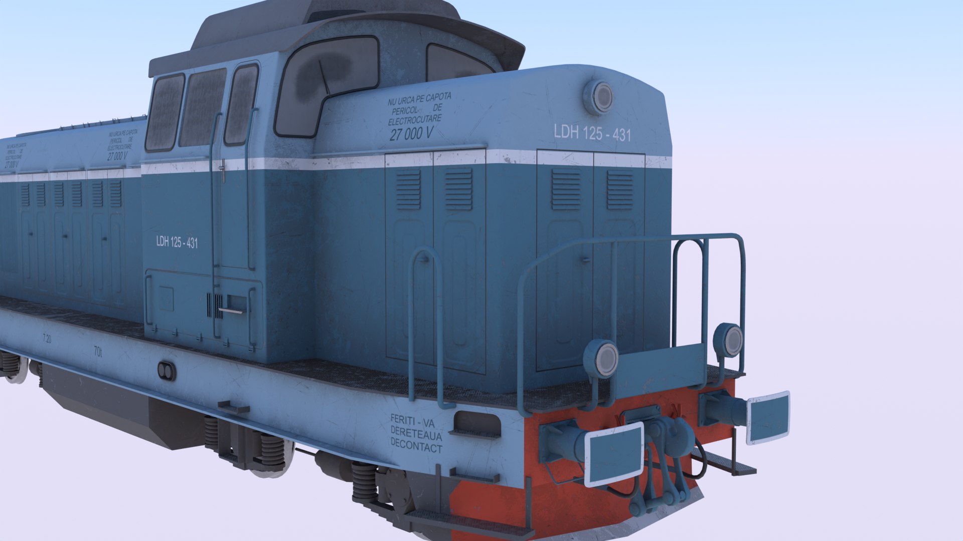 Locomotive Blue 3D Model - TurboSquid 2249852