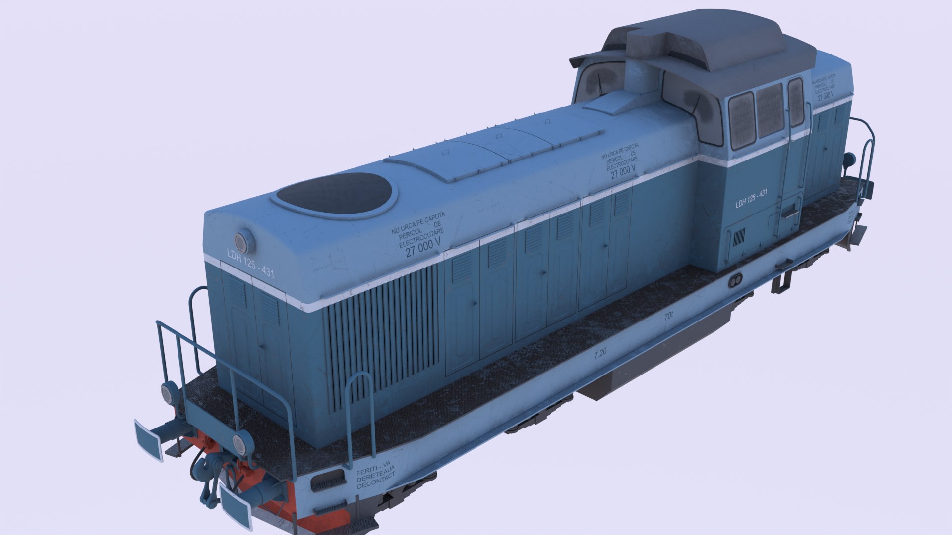 Locomotive Blue 3D Model - TurboSquid 2249852