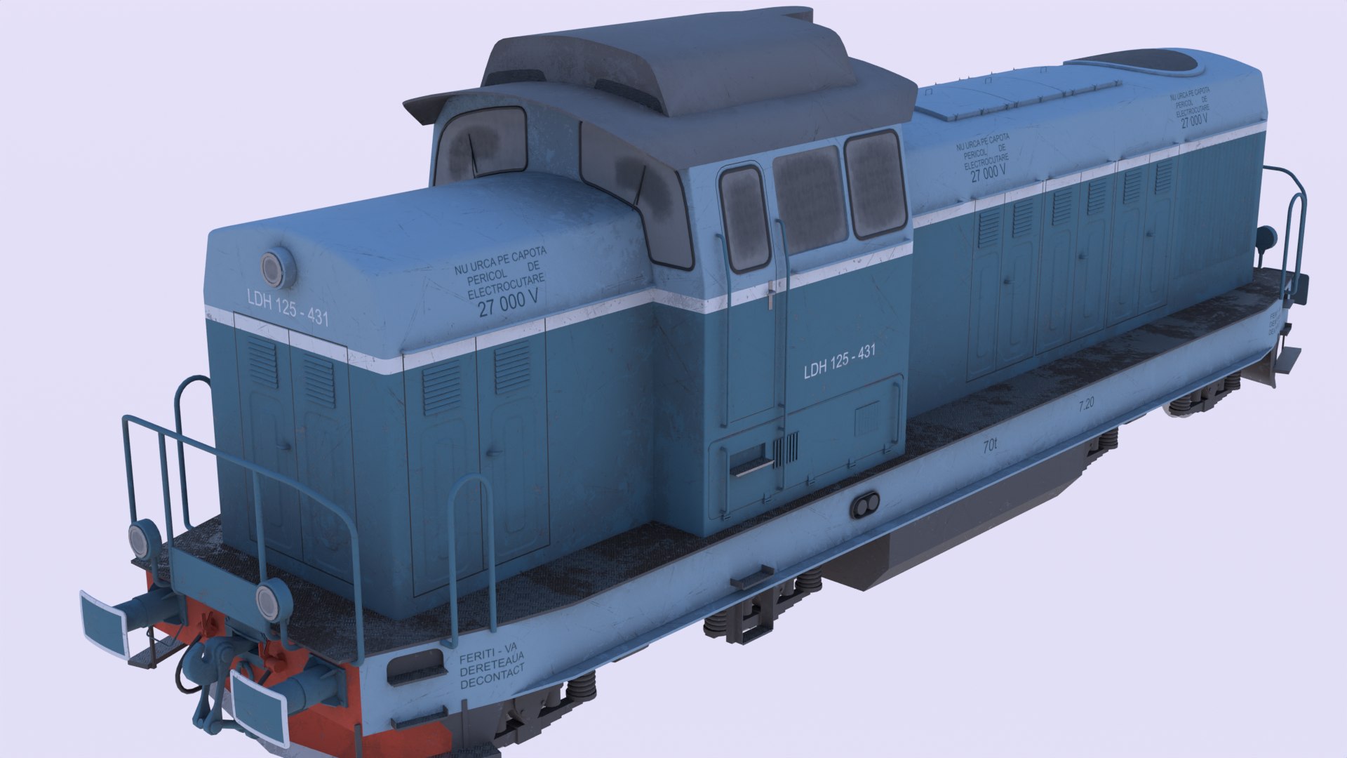 Locomotive Blue 3D Model - TurboSquid 2249852