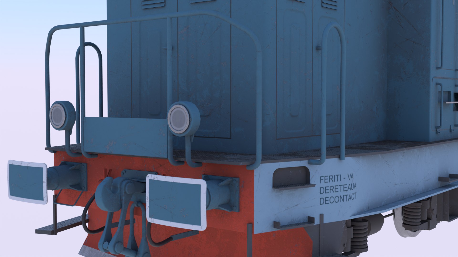Locomotive Blue 3D Model - TurboSquid 2249852