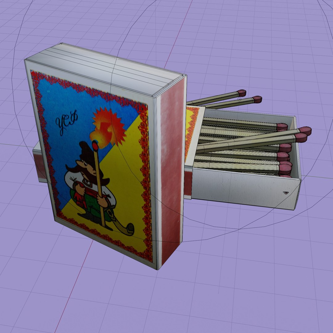 3D 3d Model Of An Inner Box With Matches Model - TurboSquid 2046160