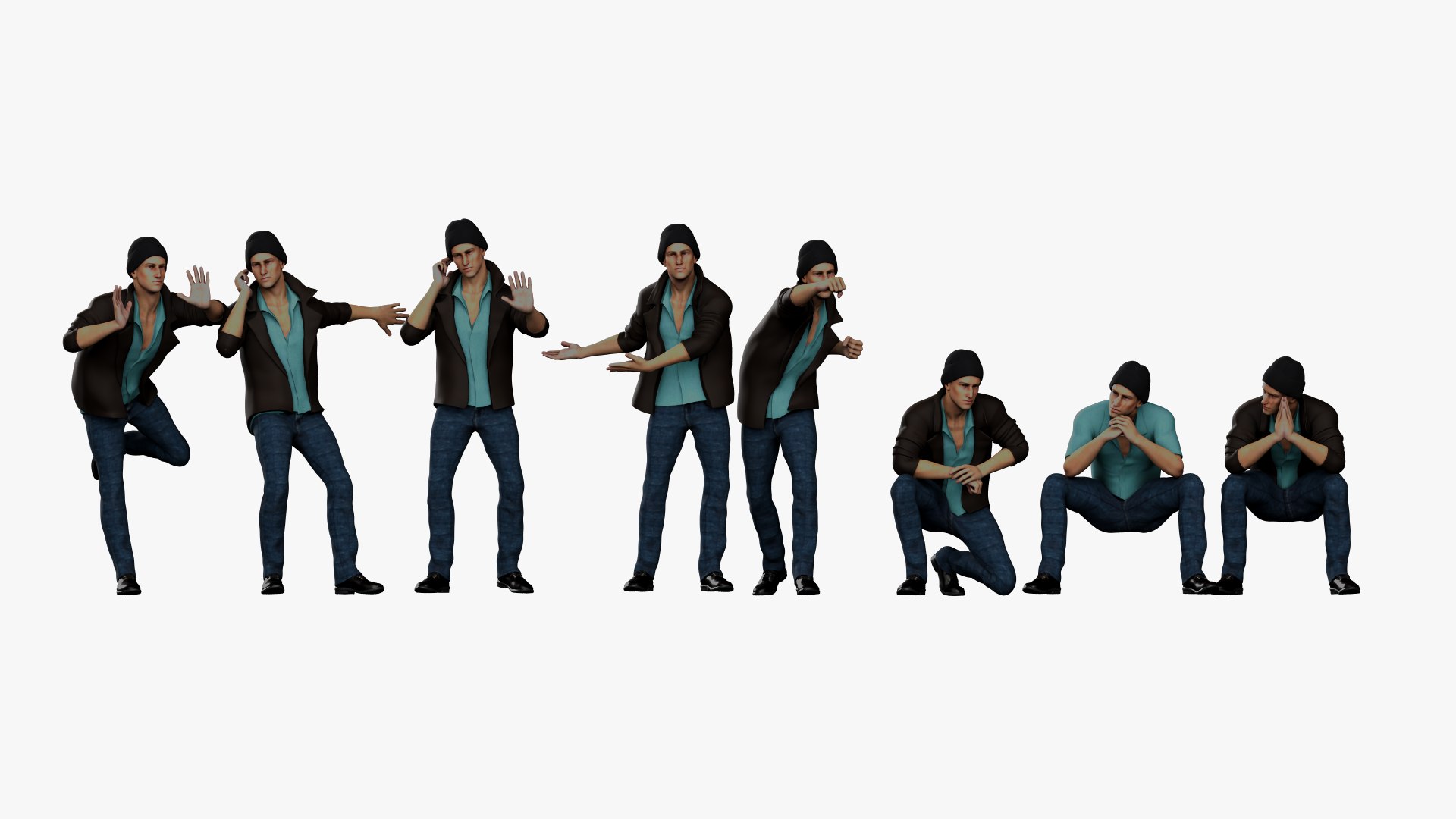 Free 3D Criminal Man-mb Model - TurboSquid 2403645