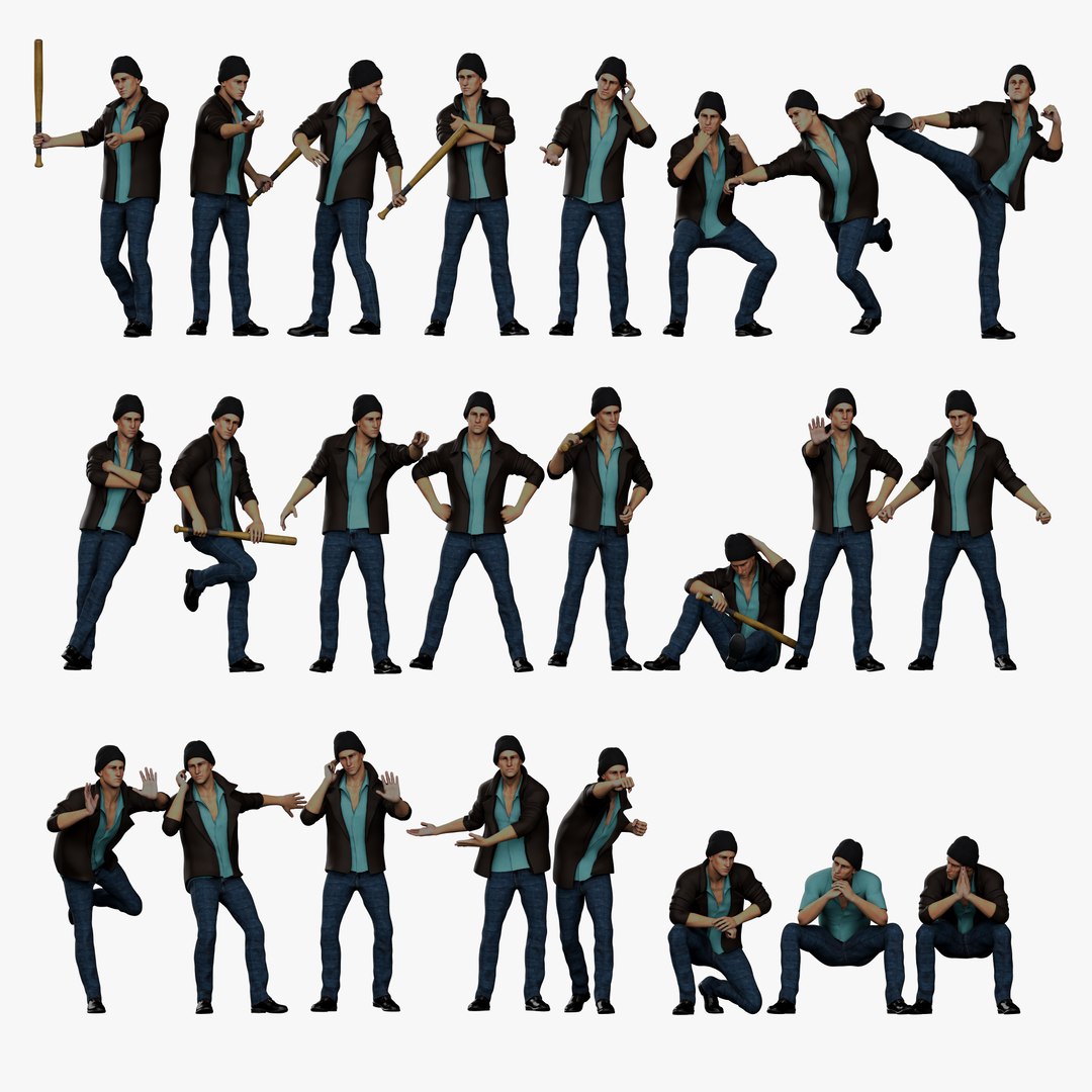 Free 3D Criminal Man-mb Model - TurboSquid 2403645