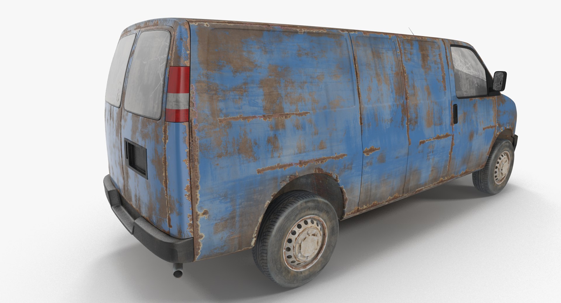 3D Rusty Van Model - TurboSquid 1386110