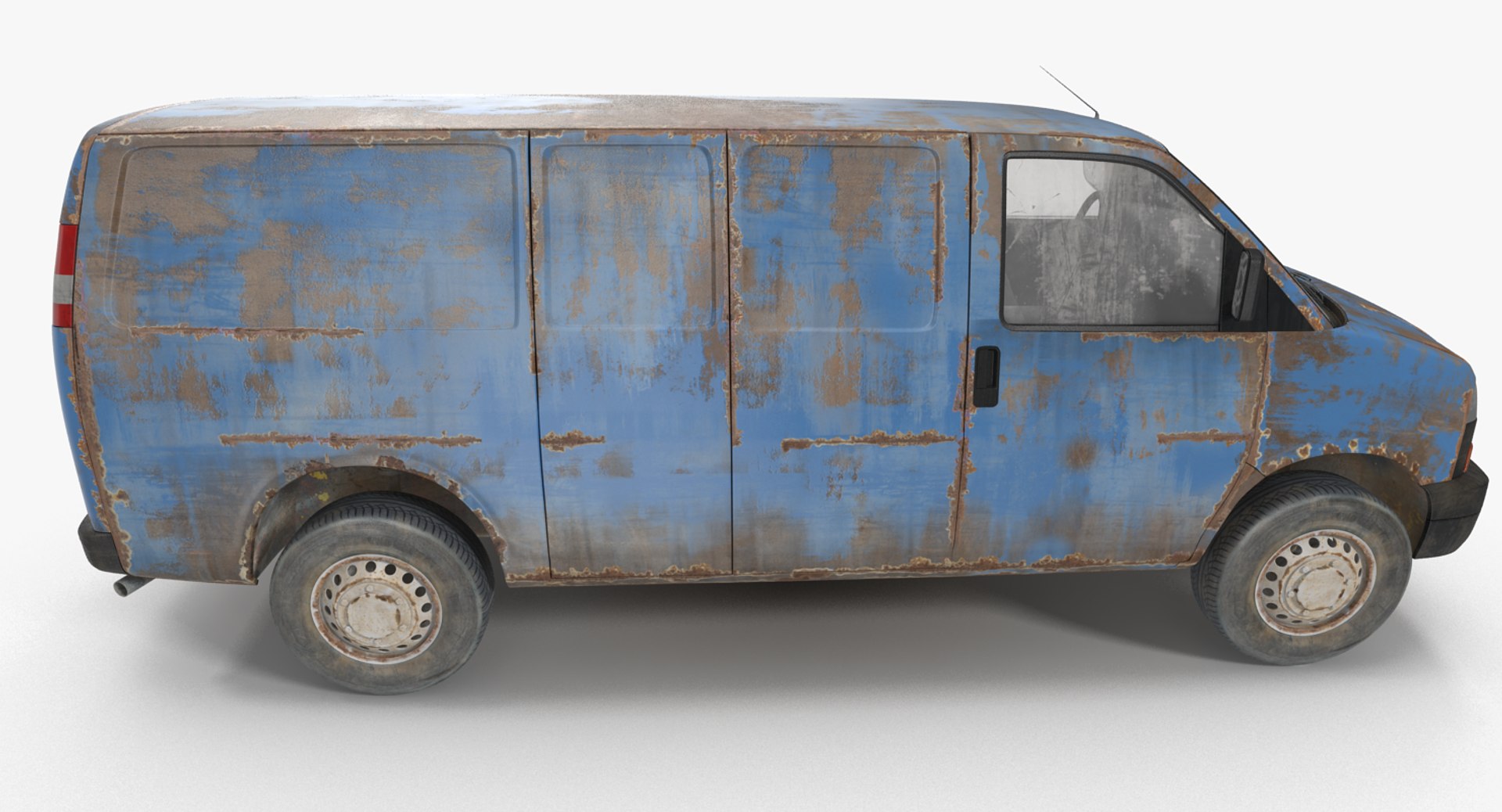 3D Rusty Van Model - TurboSquid 1386110