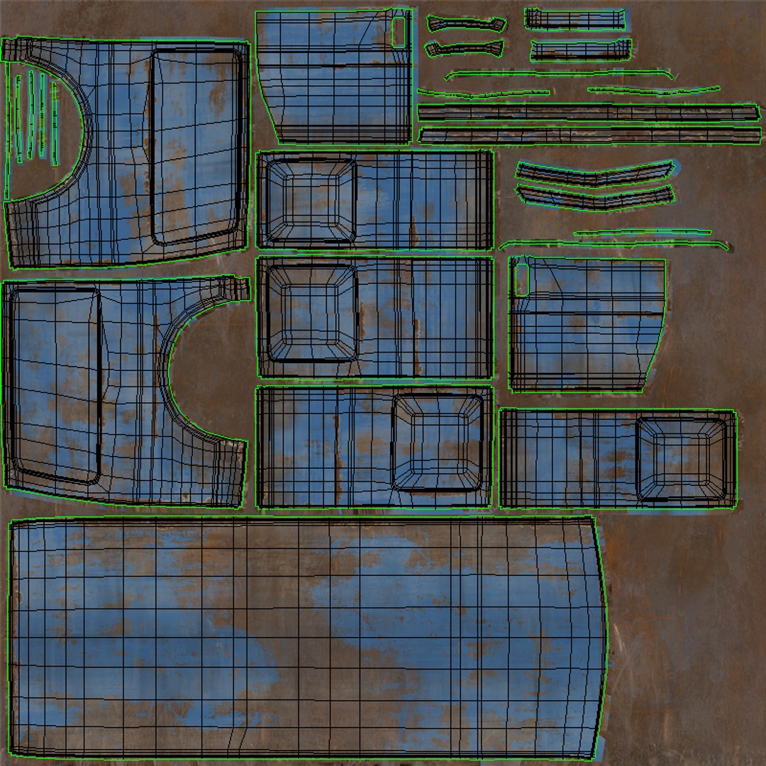 3D Rusty Van Model - TurboSquid 1386110