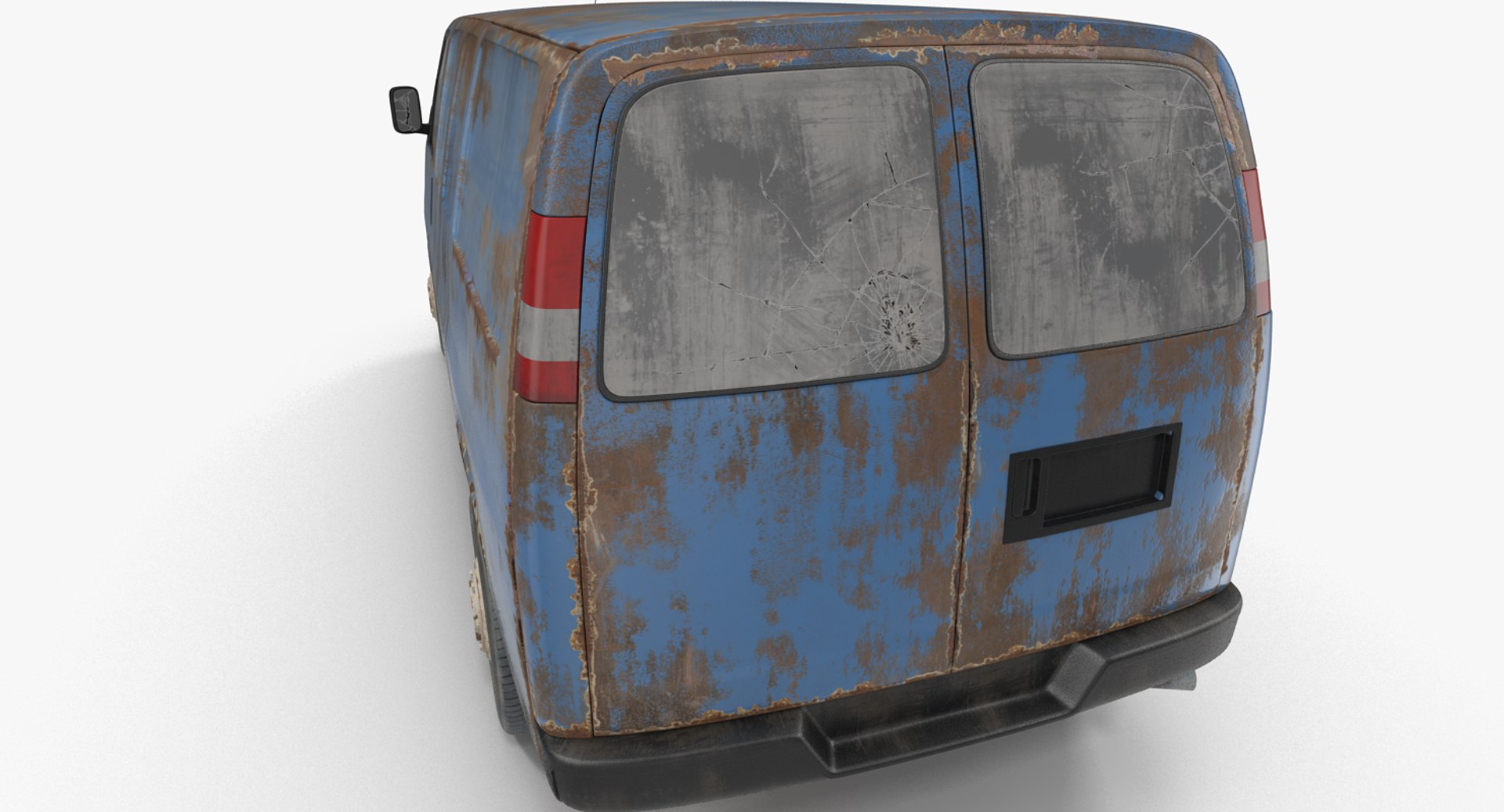 3D Rusty Van Model - TurboSquid 1386110
