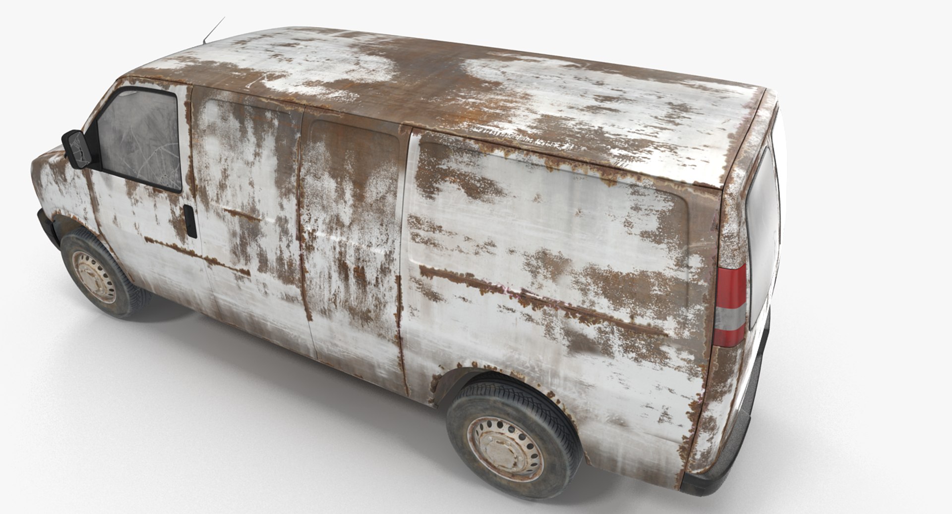 3D Rusty Van Model - TurboSquid 1386110
