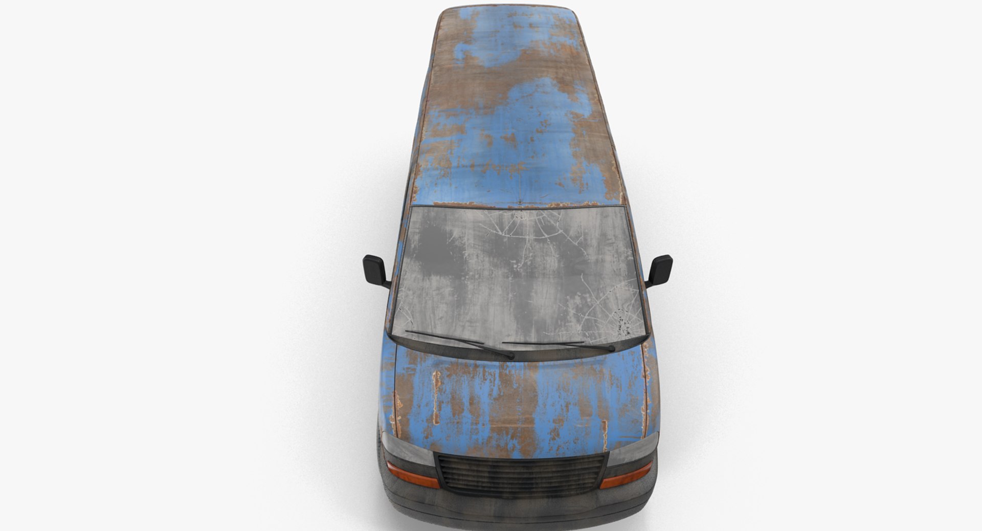 3D Rusty Van Model - TurboSquid 1386110