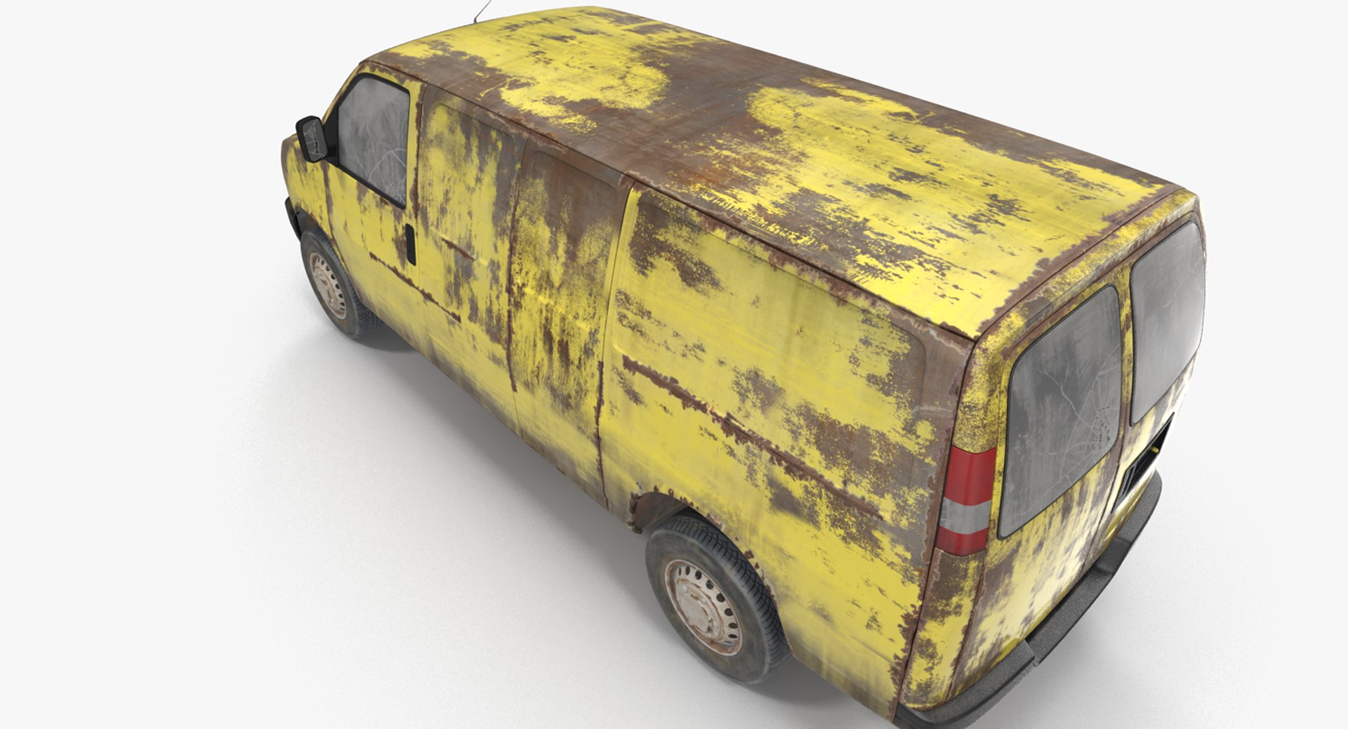 3D Rusty Van Model - TurboSquid 1386110