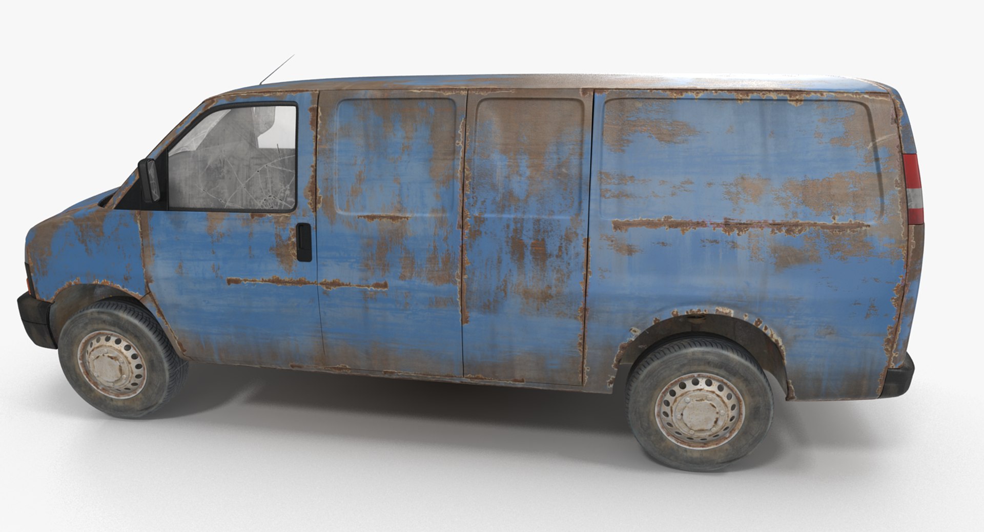 3D Rusty Van Model - TurboSquid 1386110