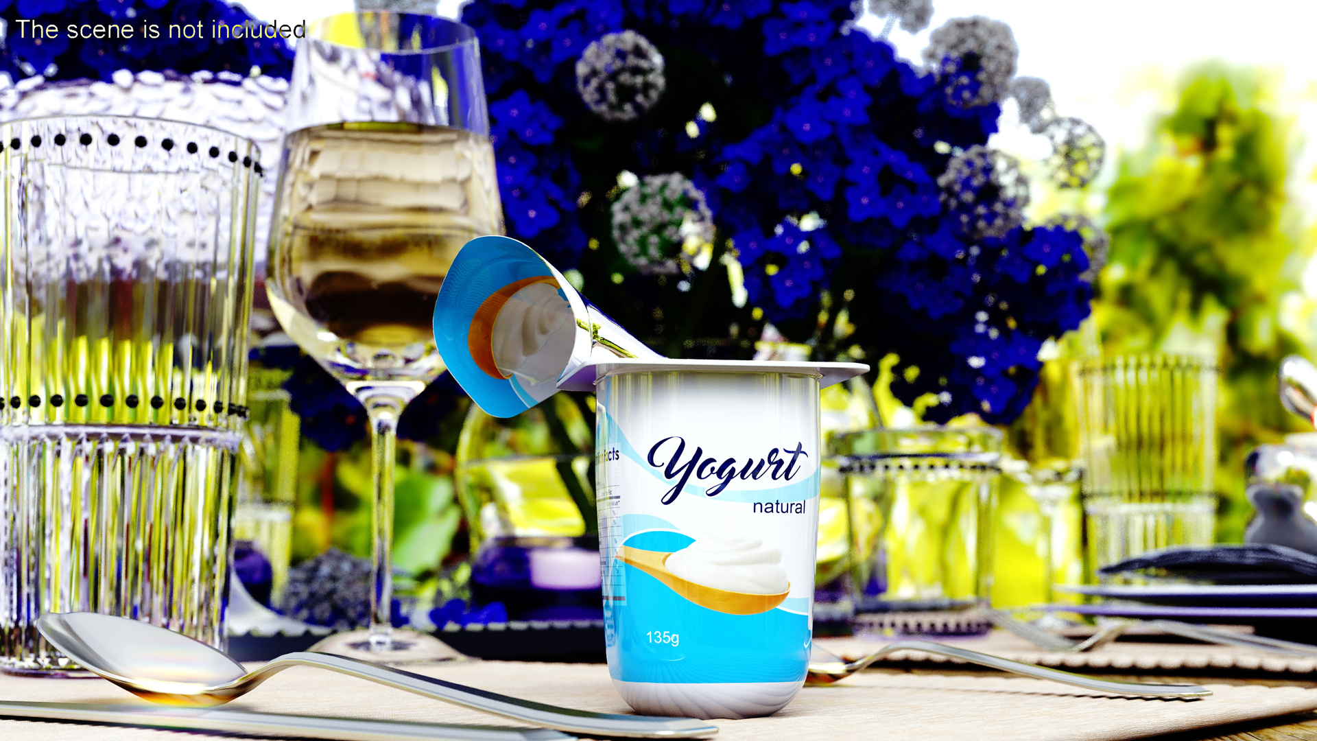 3D model Open Yogurt Cup Mockup - TurboSquid 2000830