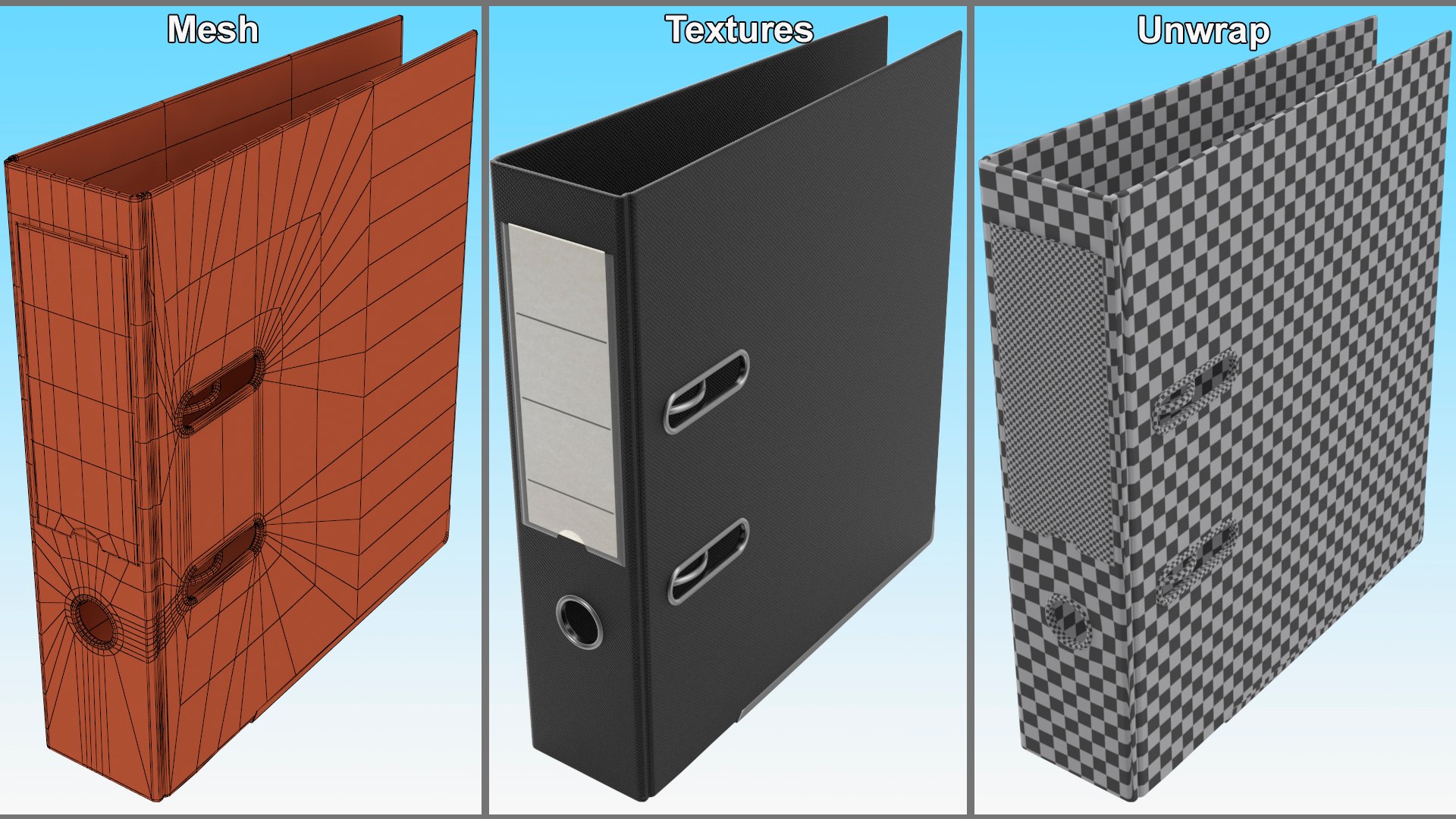 3D Model Large Capacity Ring Binder - TurboSquid 2185655