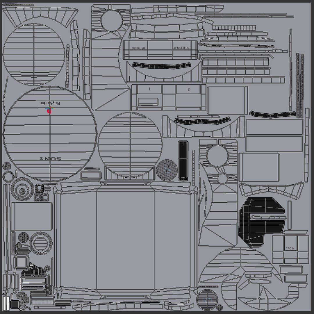 Ps1 Console 3d Model