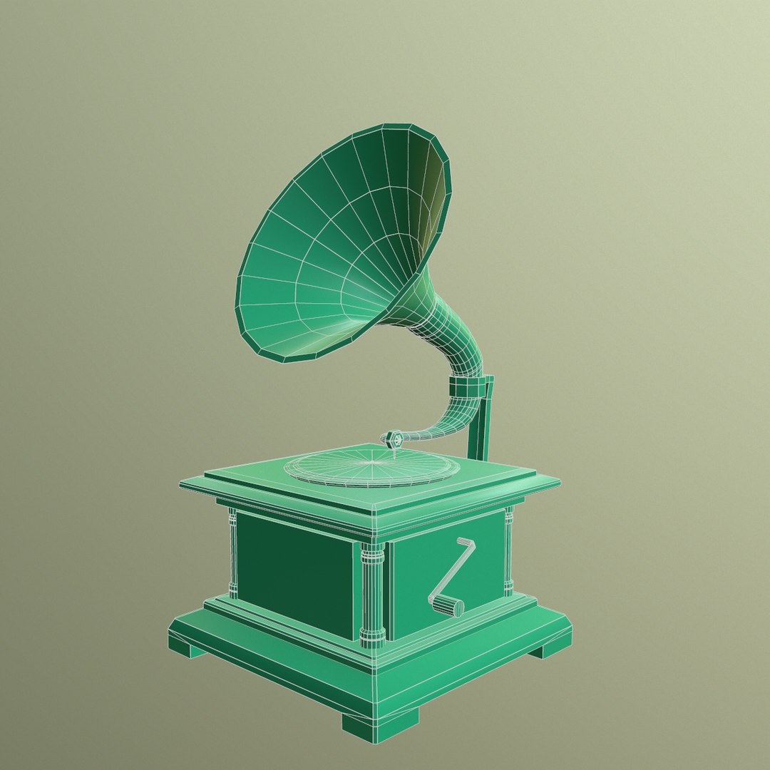3D phonograph model - TurboSquid 1506430