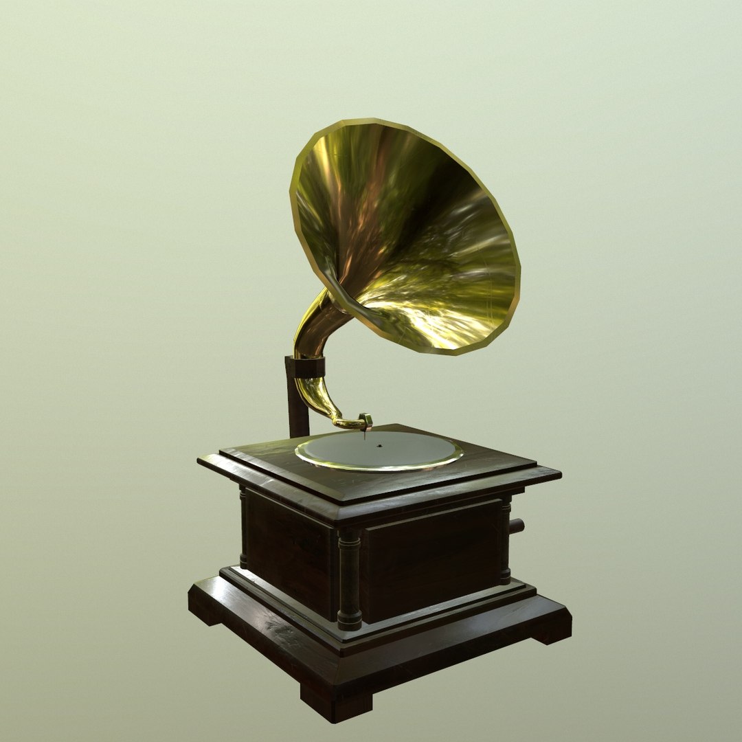 3D phonograph model - TurboSquid 1506430