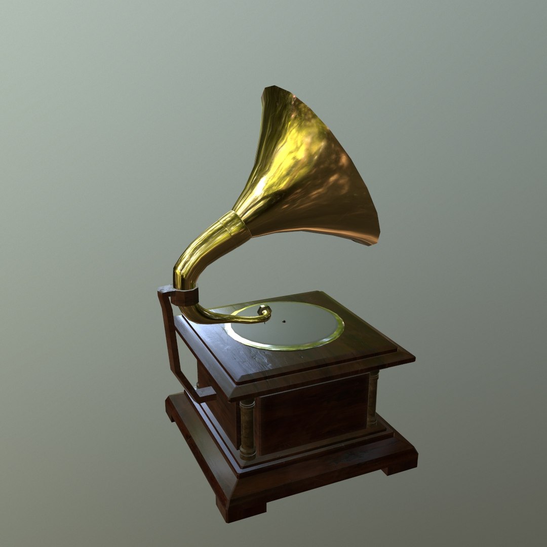 3D phonograph model - TurboSquid 1506430