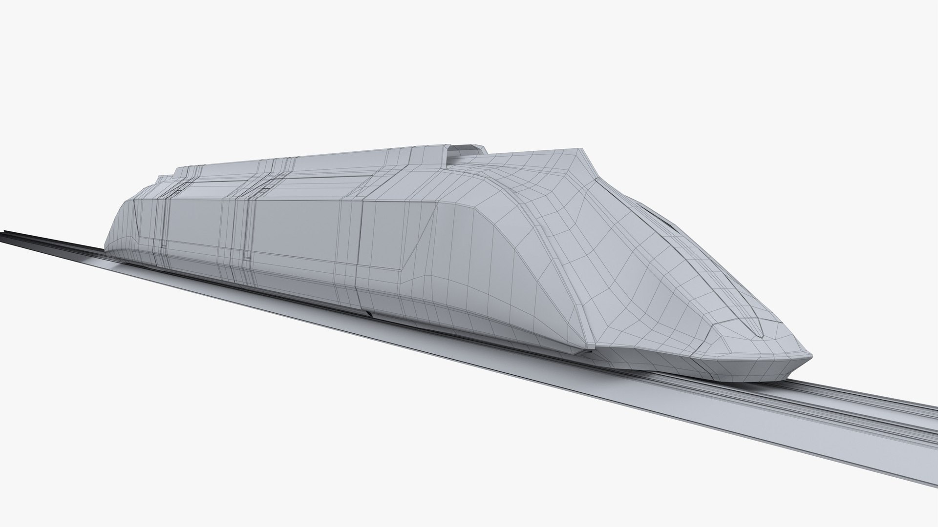 Future Concept Train 2050 Model - TurboSquid 2060430