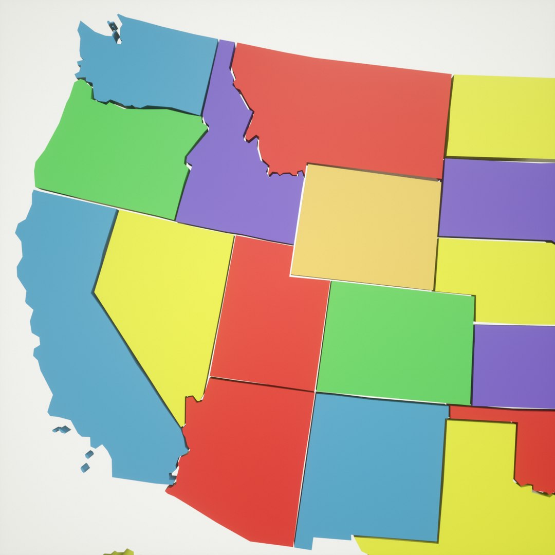 3D Model Maps United States America - TurboSquid 1414734