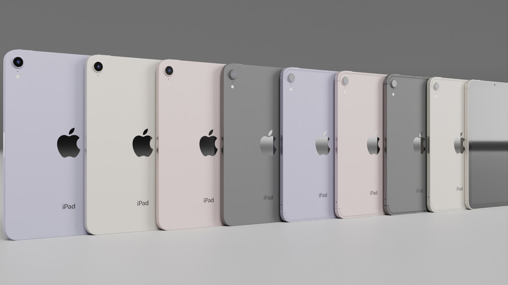 3D Apple IPad Mini 6th 2021 All Colors Wifi And Cellular Tablet ...